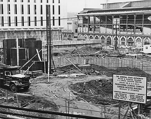 Construction of David Lawrence Hall | Documenting Pitt